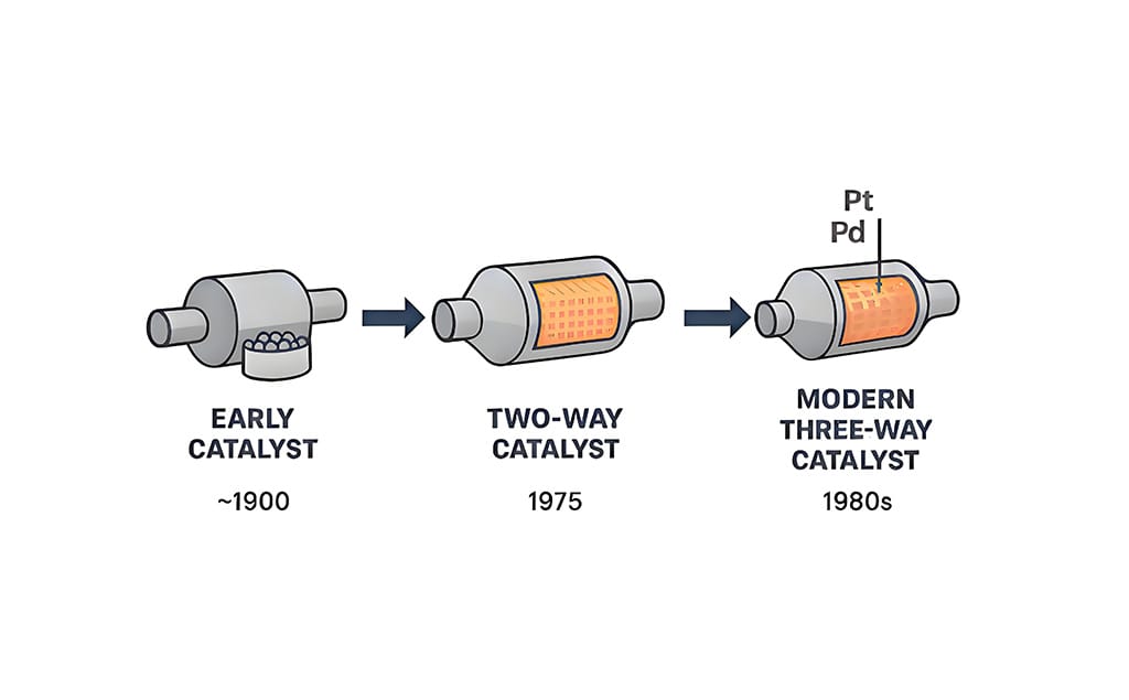 History Of The Catalytic Converter ——Three-Way Evolution